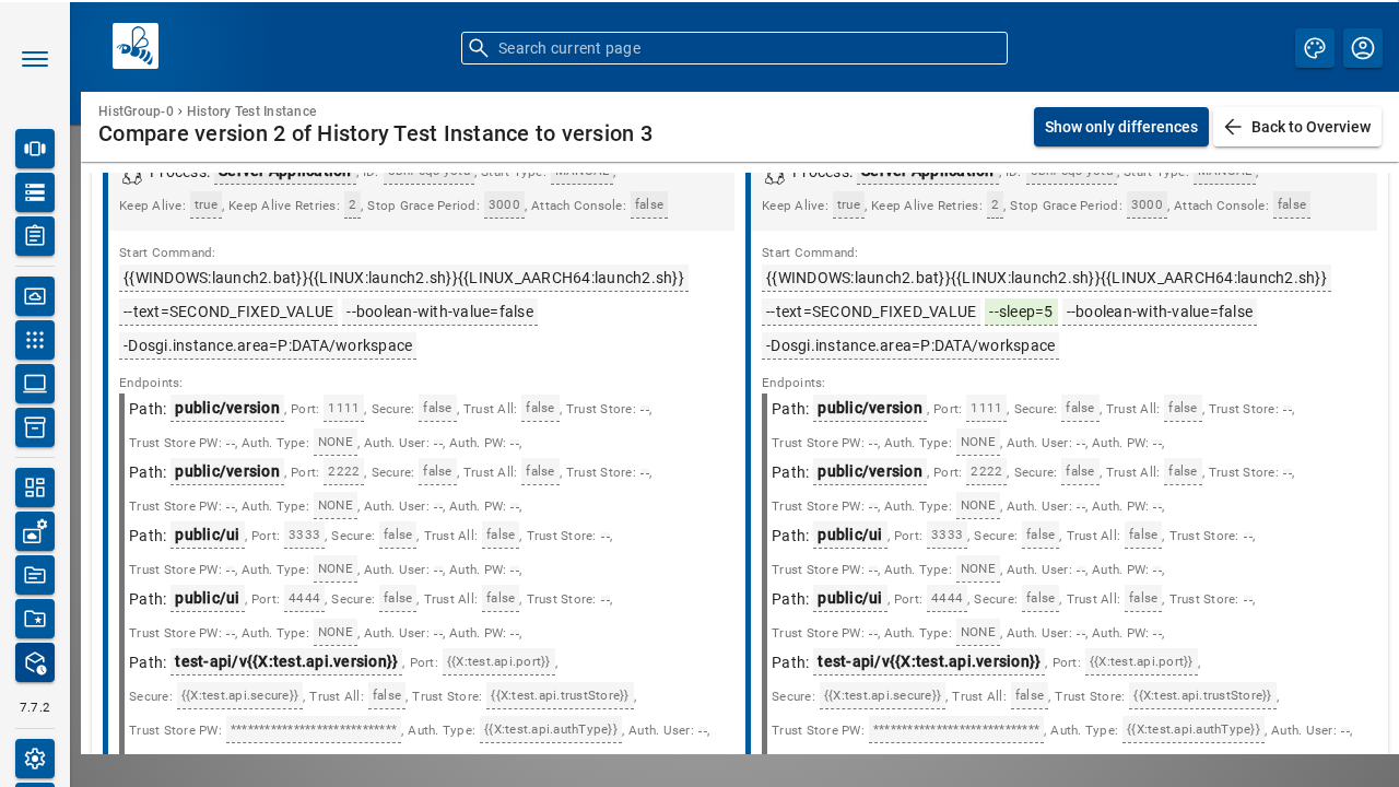 Instance History